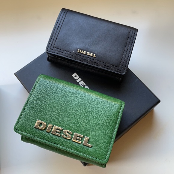 Diesel | Accessories | Diesel Green Leather Wallet | Poshmark